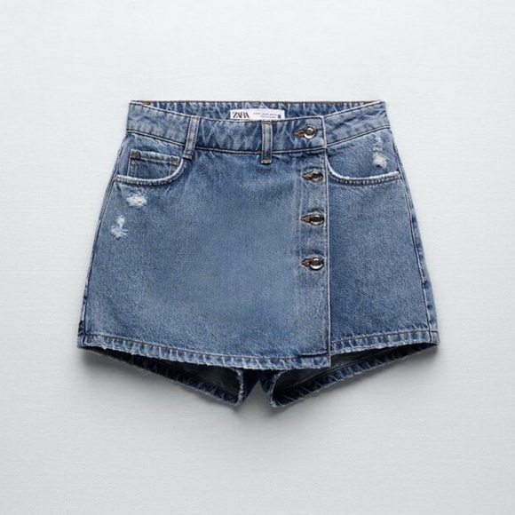 Zara | Shorts | Zara Denim Skort | Poshmark